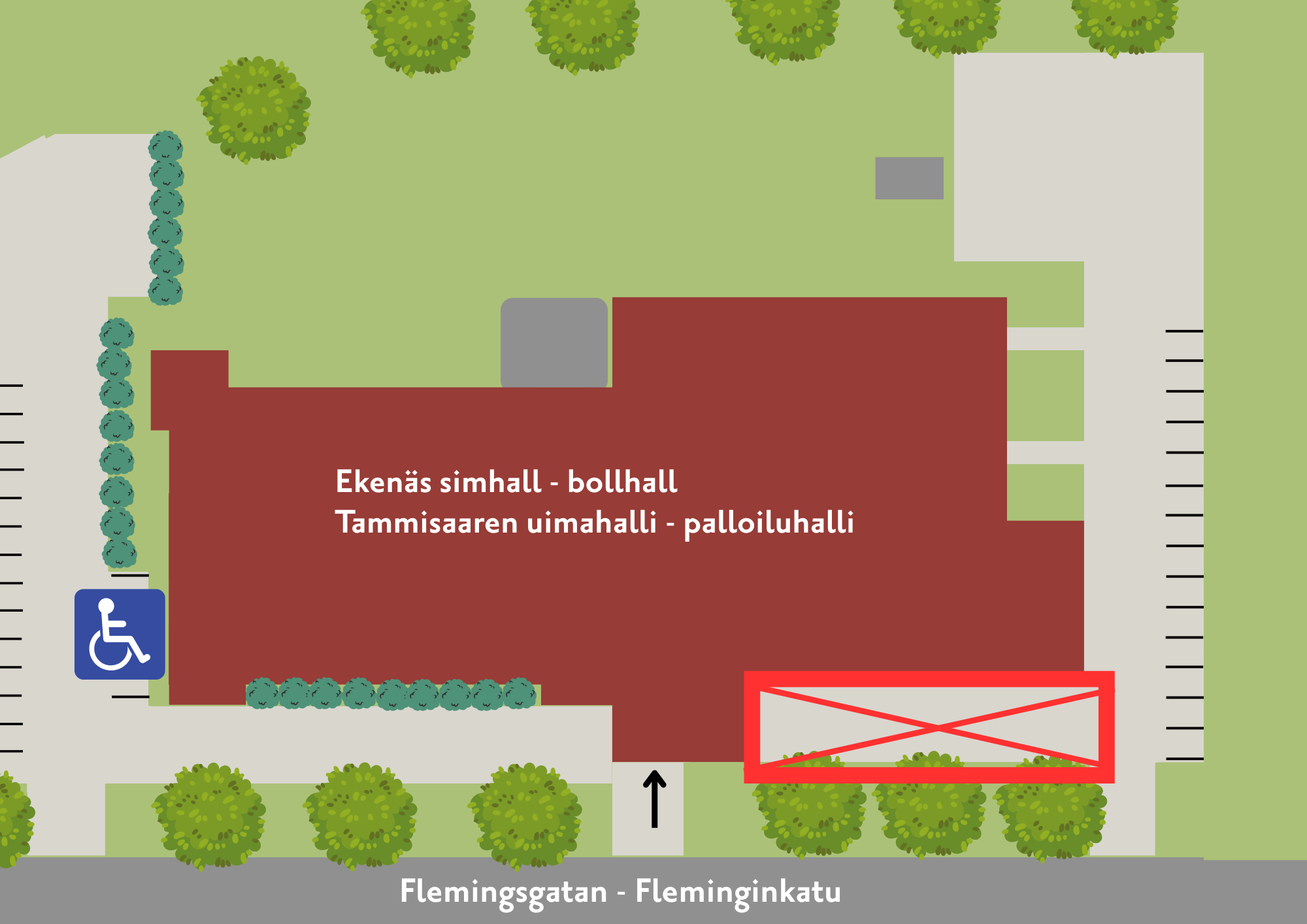 OBS! Ekenäs simhallsparkering utvecklas - Raseborg